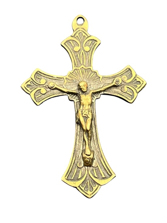 Jewelry | Jesus Cross Crucifix Religious Gold Tone Pendant Vintage ...